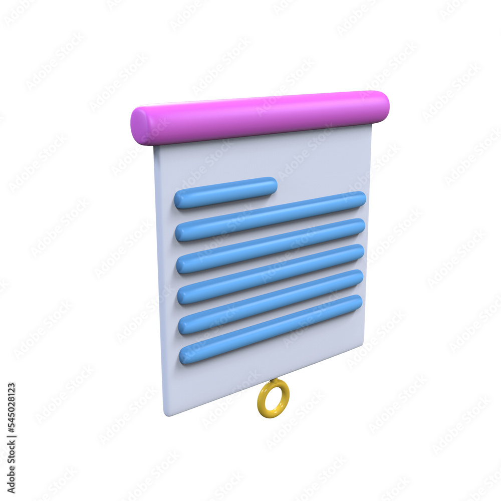 PROJECTOR SCREEN 3D RENDER ISOLATED IMAGES Stock Illustration | Adobe Stock