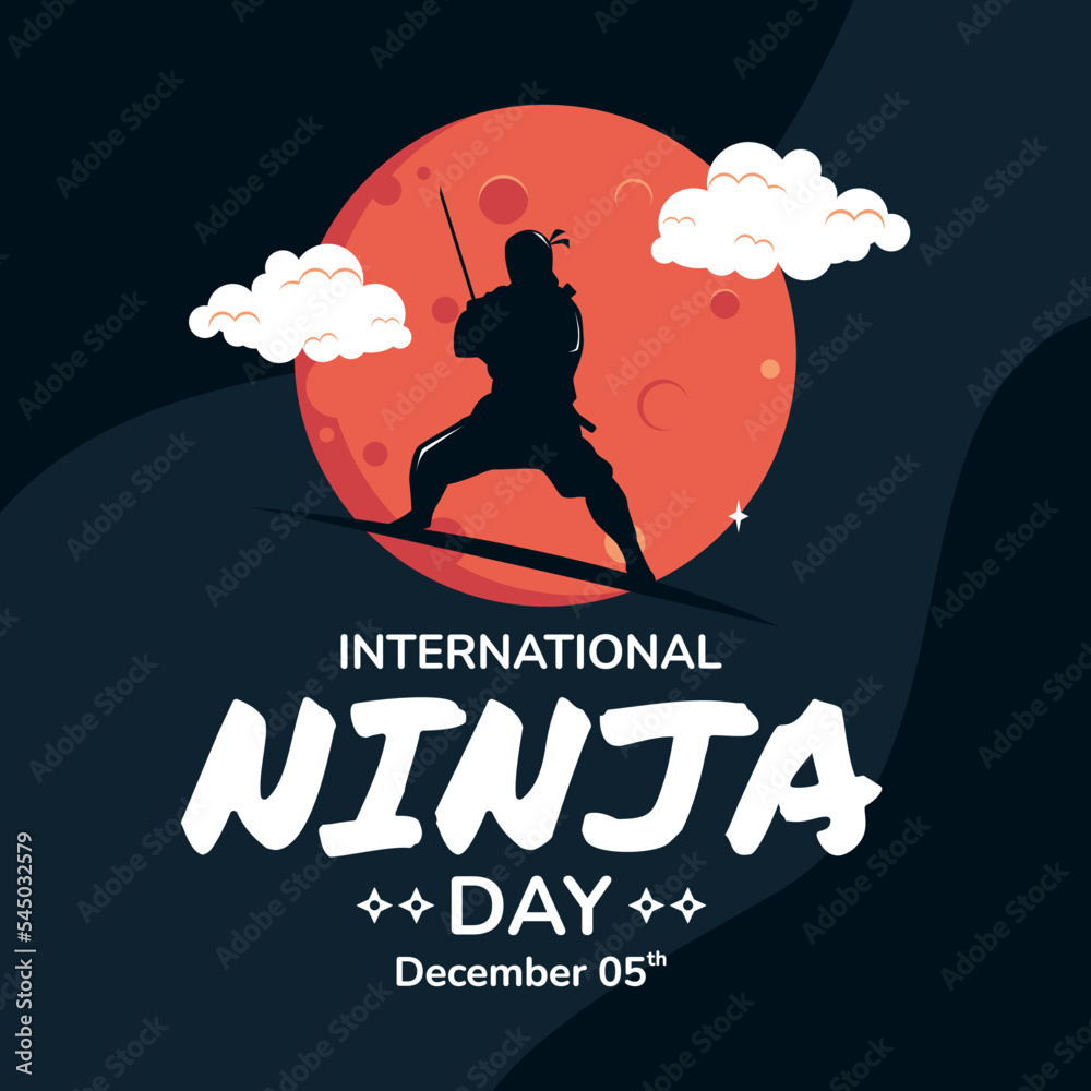 Ninja Silhouette Vector Logo. Suitable to use on international ninja ...