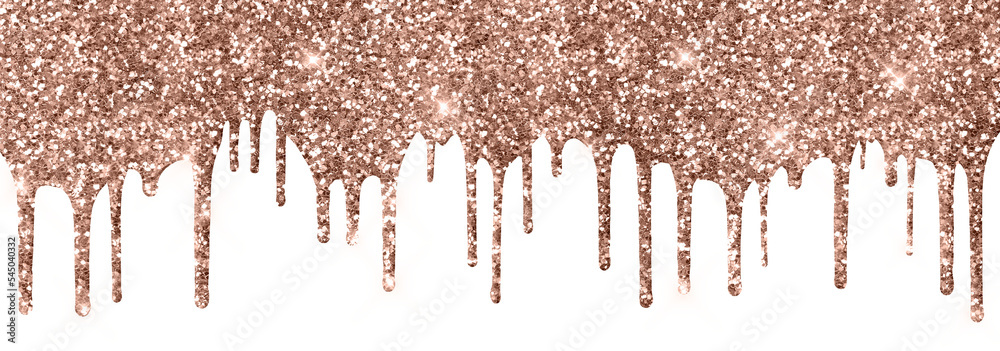 Dripping Rose Gold Clipart Stock Illustration | Adobe Stock