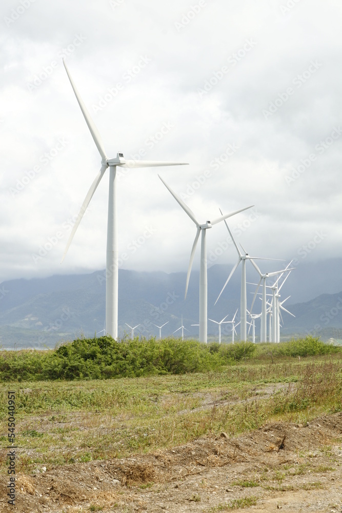 Bangui Windmill Farm in Ilocos Norte Stock Photo | Adobe Stock
