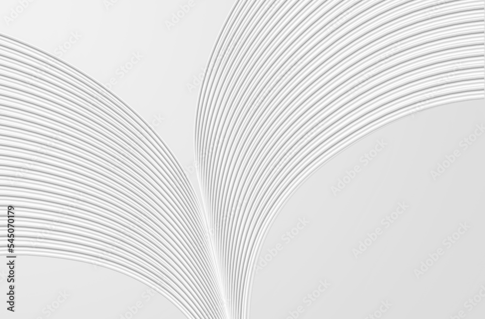 3D renderwhite curved lines technical texture texture background Stock ...
