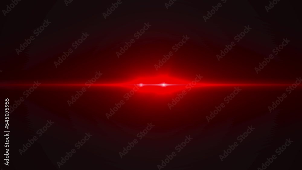 Optical Lens flare effect, 4K yellow on black background. Top left ...