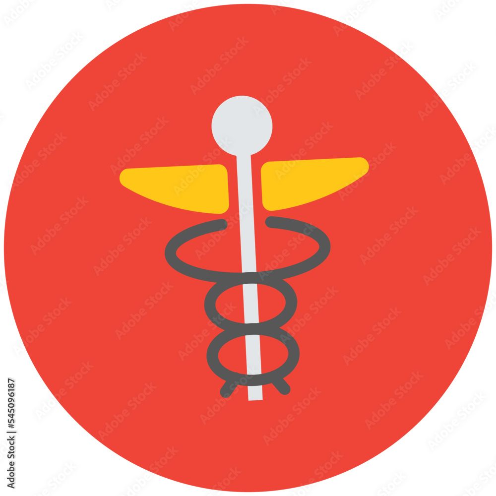 Caduceus Vector Illustration Stock Vector | Adobe Stock