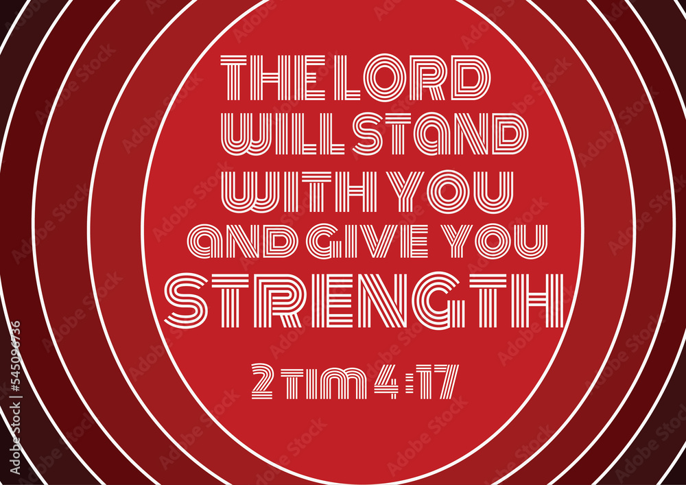 English Bible Verses " The Lord will stand with you and give you ...