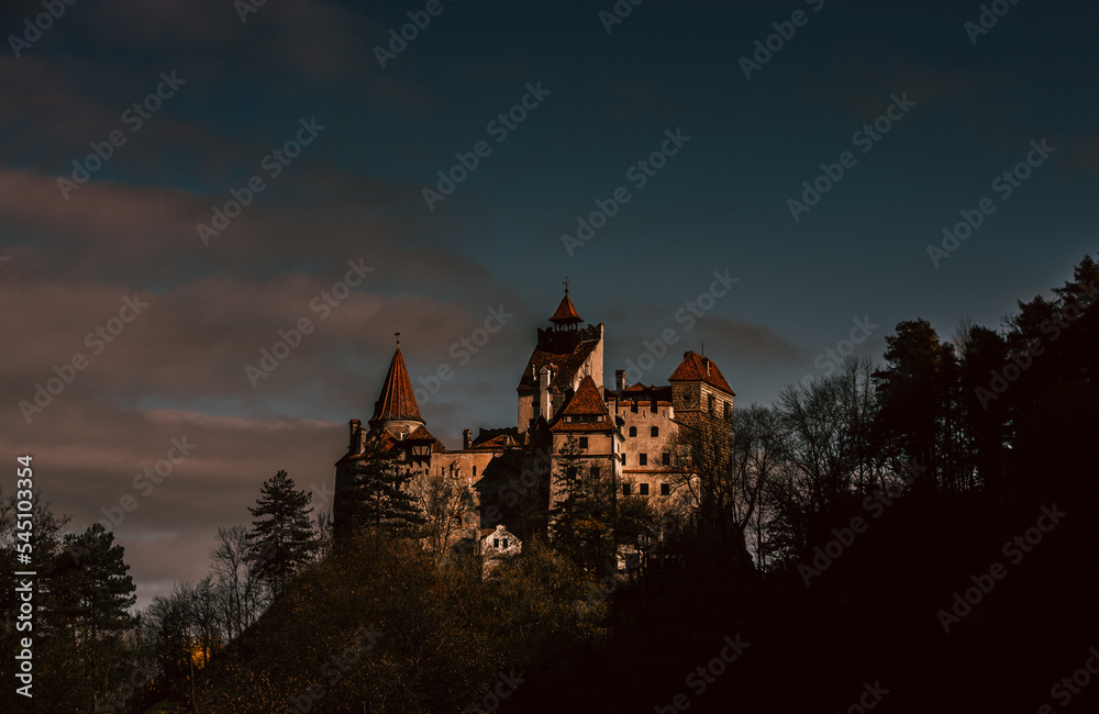 Poster Bran Castle in Transylvania, one of the most famous medieval ...