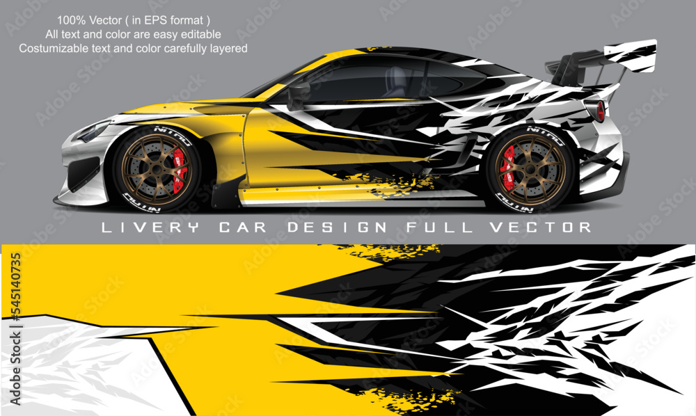 car livery graphic vector. abstract grunge background design for ...