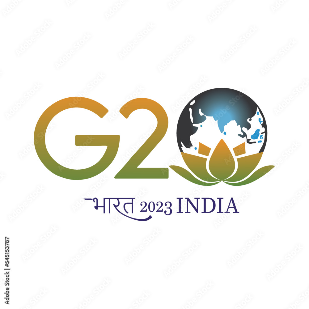 Official India's G20 Logo, G20 summit India, G20 2023, vector file Stock-Vektorgrafik | Adobe Stock