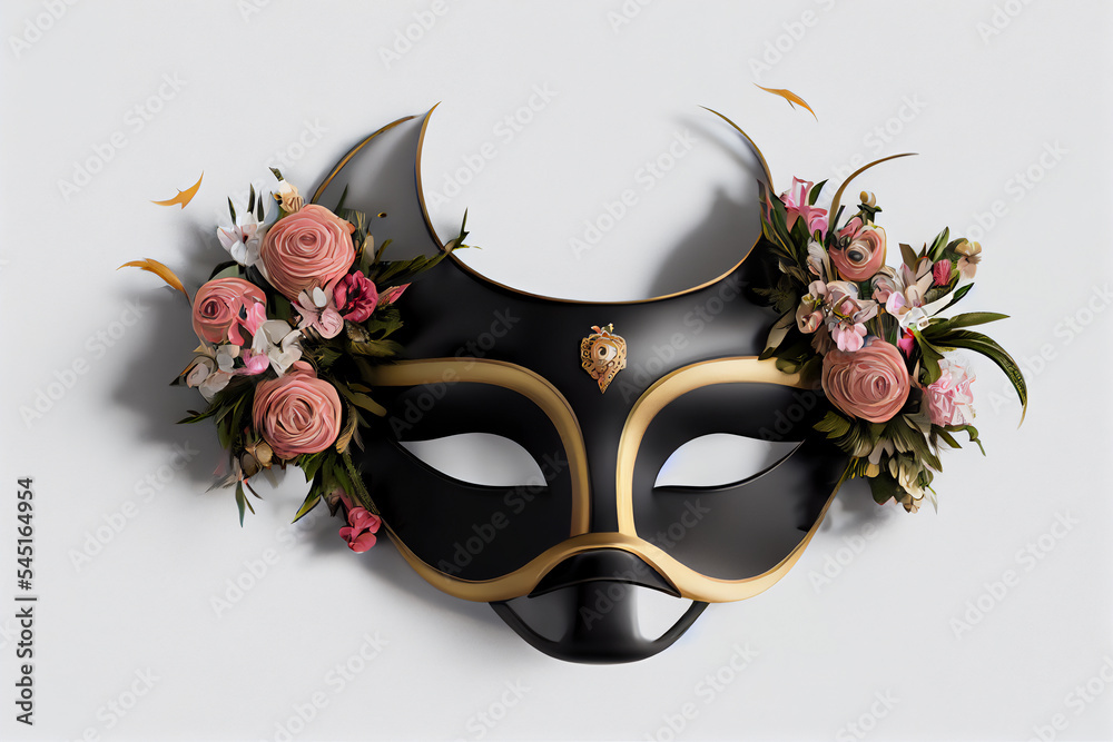 Venetian carnival mask carnival background with copy space Stock ...
