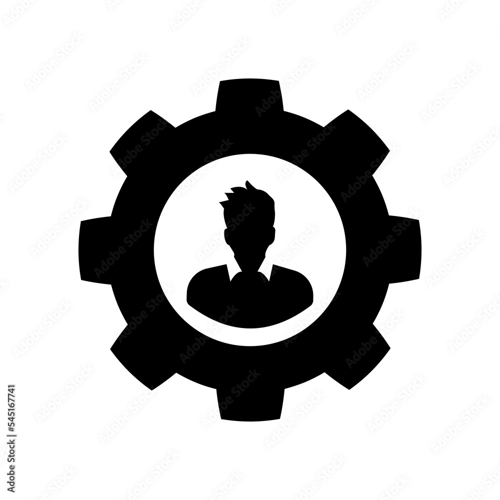 Professional skills glyph icon. Employability skills. Personal ...