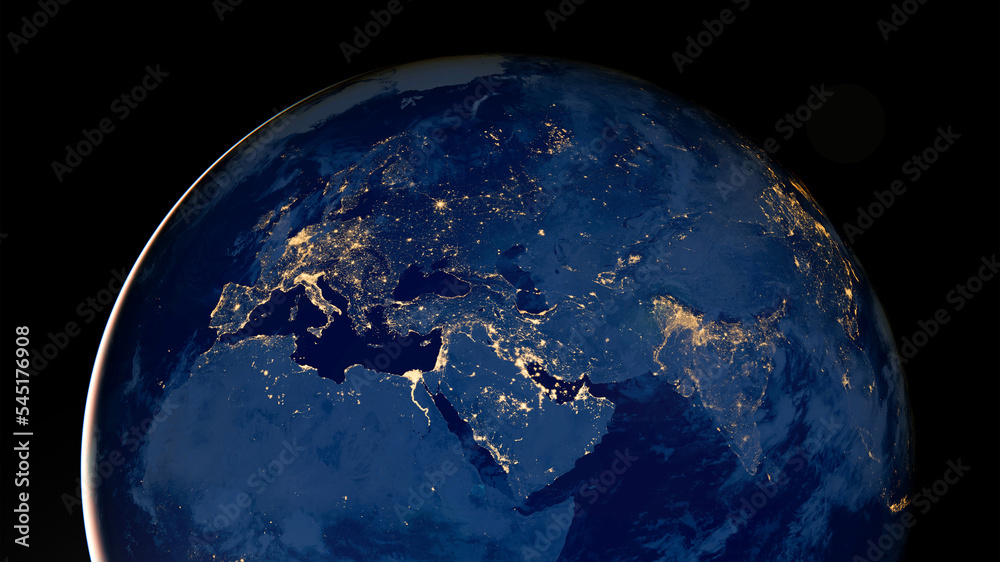 Earth From Space At Night Hd Earth's Day And Night From Space | PBS