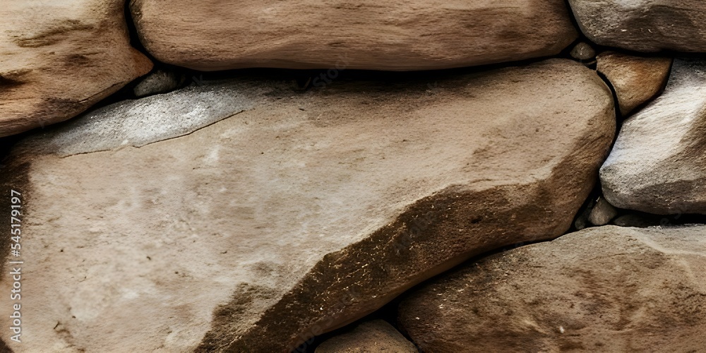 Stone wall. Light brown rock texture. Stone grunge backdrop. Rocky ...