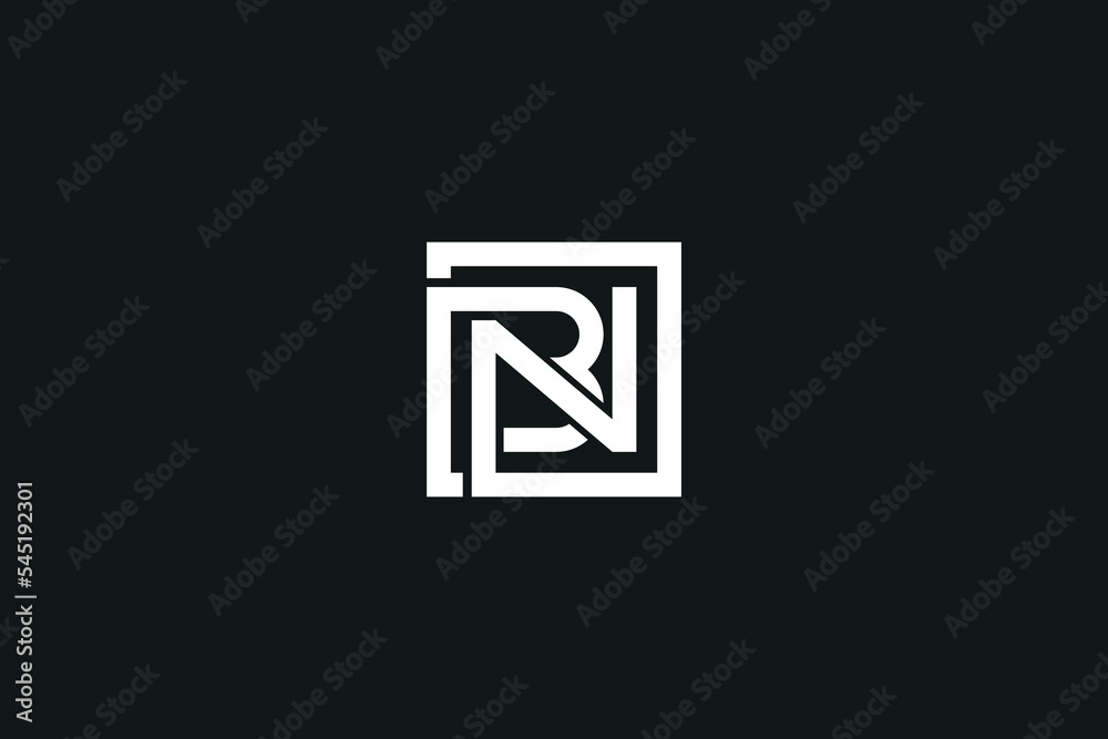 Alphabet letter BN, NB, B, N icon logo vector. Stock Vector | Adobe Stock