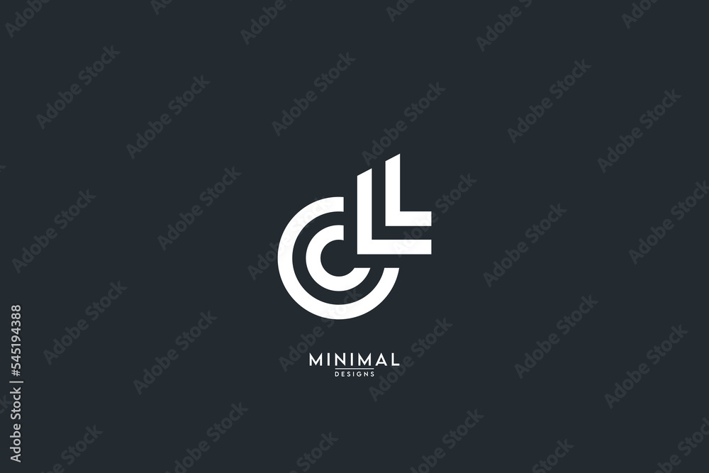 Initial based creative and minimal CL Logo. LC letter monogram icon ...