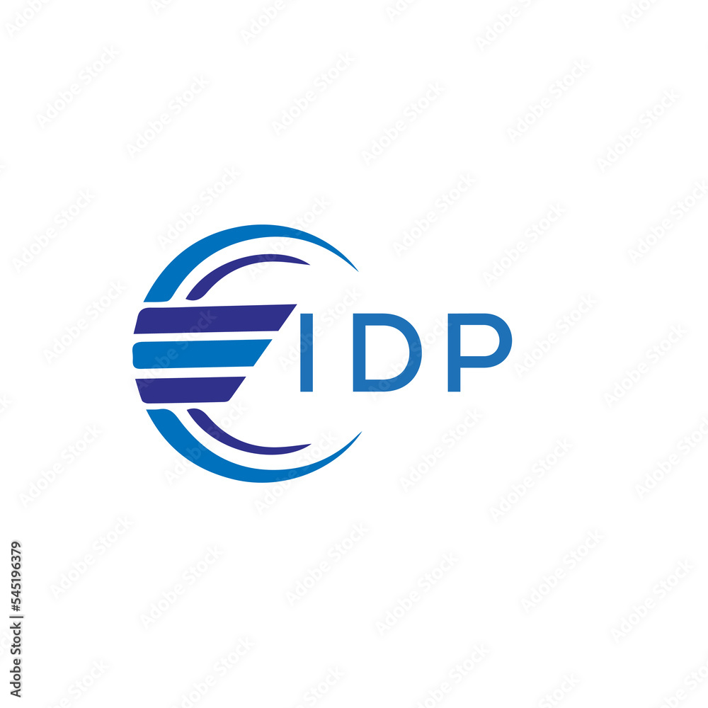 IDP letter logo. IDP blue image on white background. IDP vector logo ...