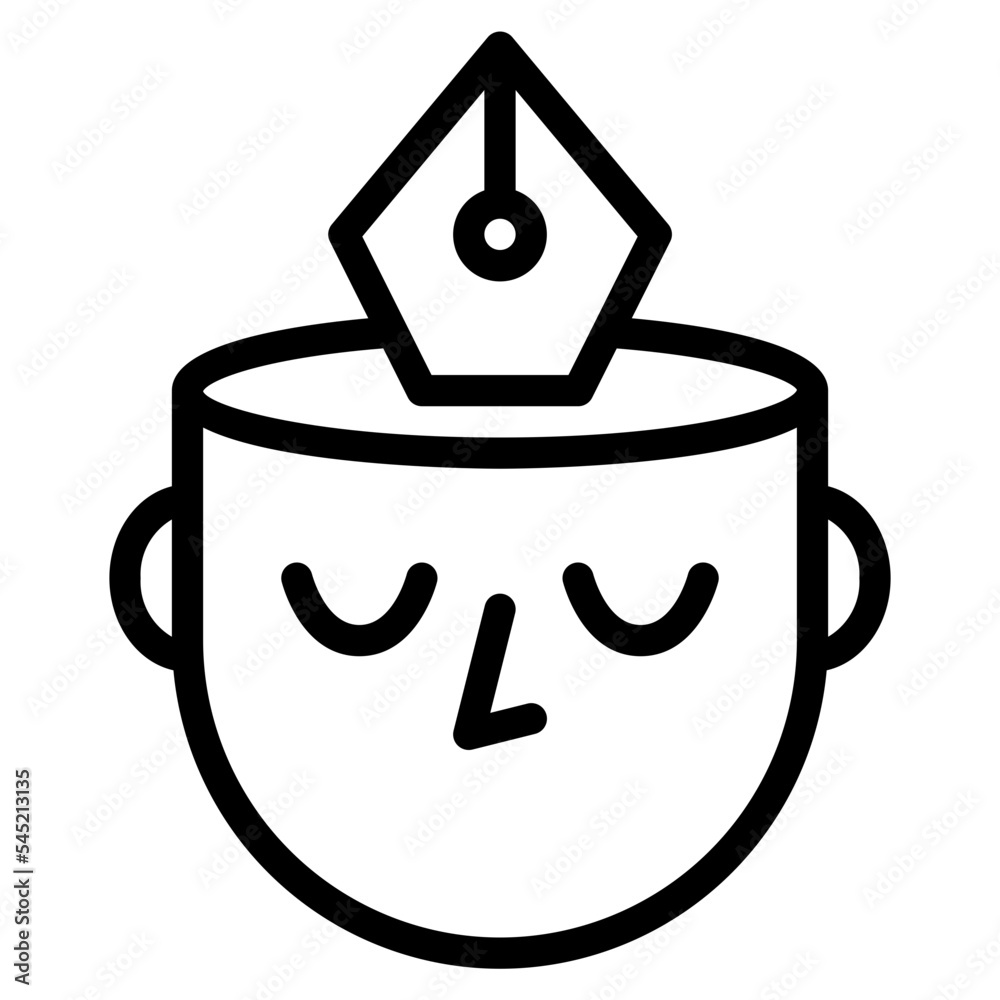 maximizer mind human strength icon Stock Vector | Adobe Stock