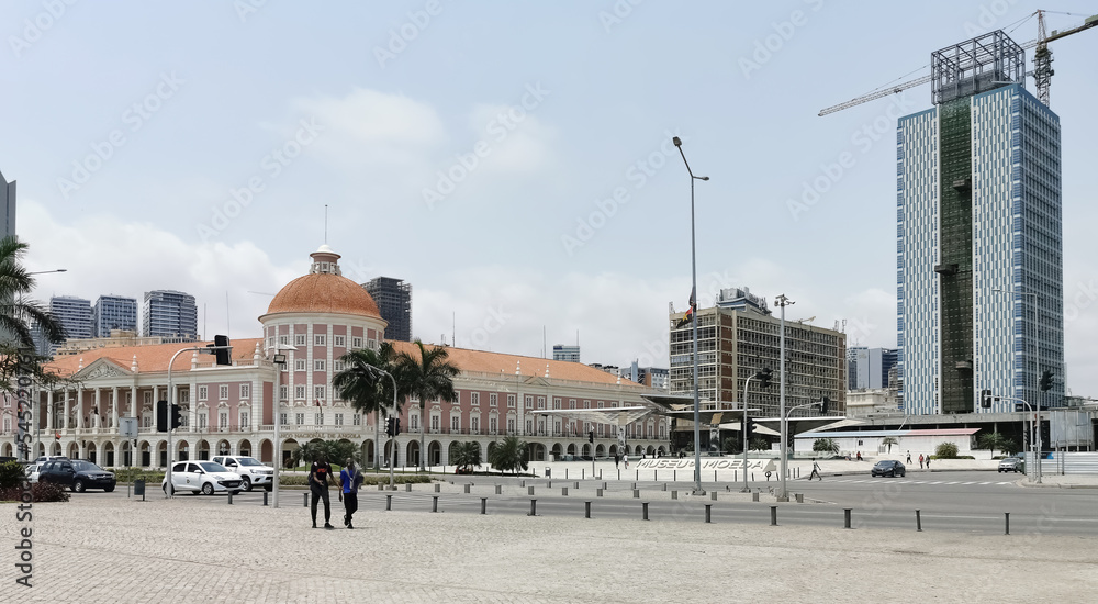View at the Luanda marginal, BNA - Angola National Bank and Coin Museum ...