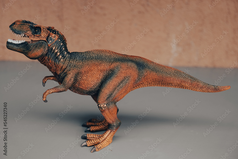 Tyrannosaurus Rex. Side view of a fierce T-Rex dinosaur. Tyrannosaurus ...
