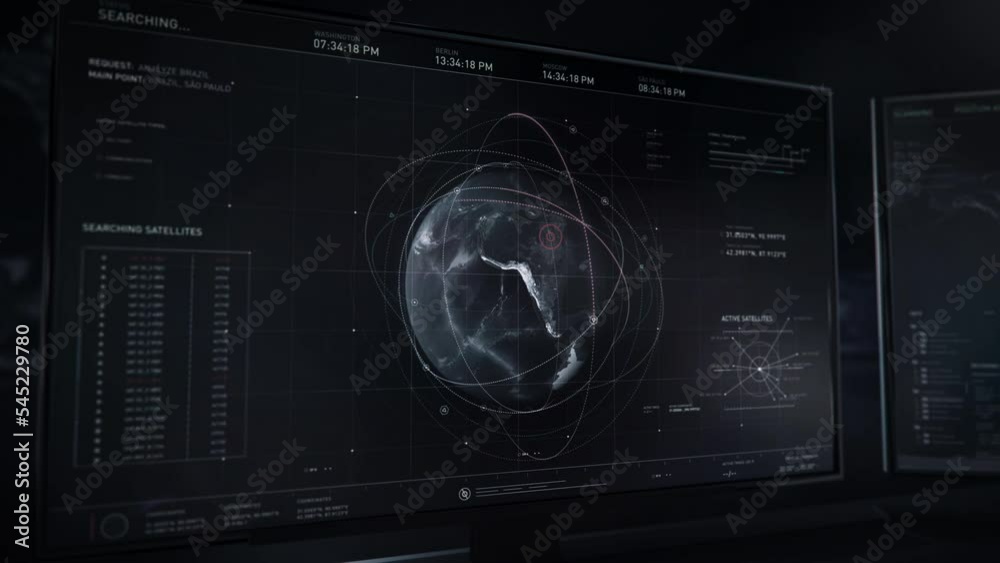 Innovative Concept Of World Map Interaction With Planetary 3D Model Of ...