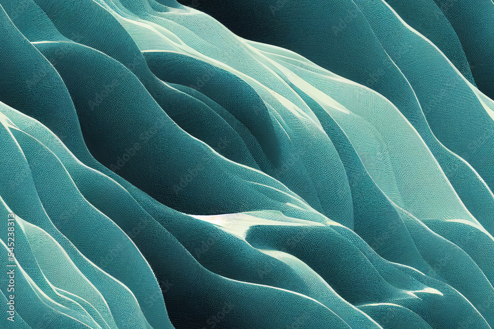 Teal Texture Seamless Pattern Gradient Water Bubbles lines swooping ...