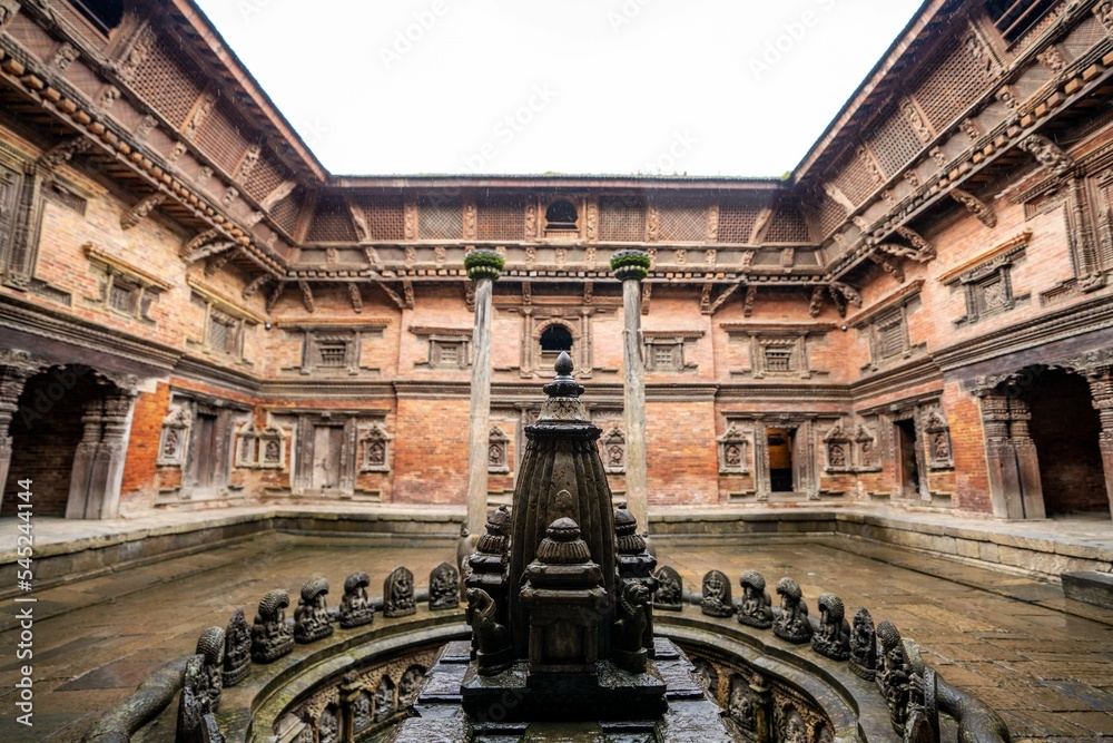 Tusha Hiti royal bath in Sundari Chowk courtyard, Patan Durbar Square ...