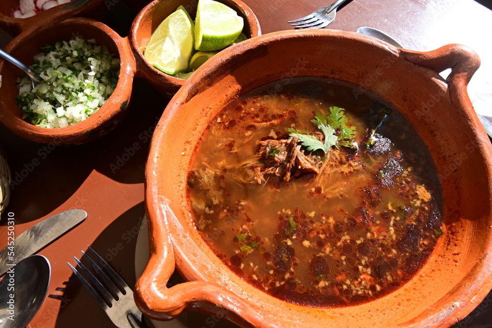 caldo de birria, gastronomía mexicana Stock Photo | Adobe Stock