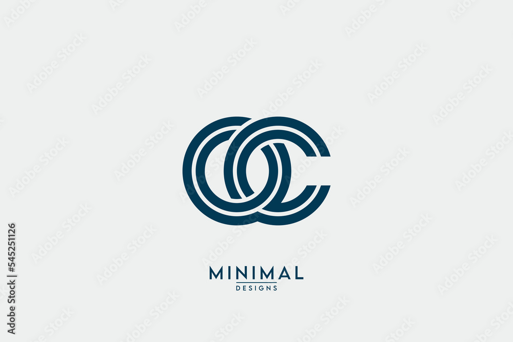 Initial letter OC, CO, O, C Logo Design Vector Template Element. Stock ...