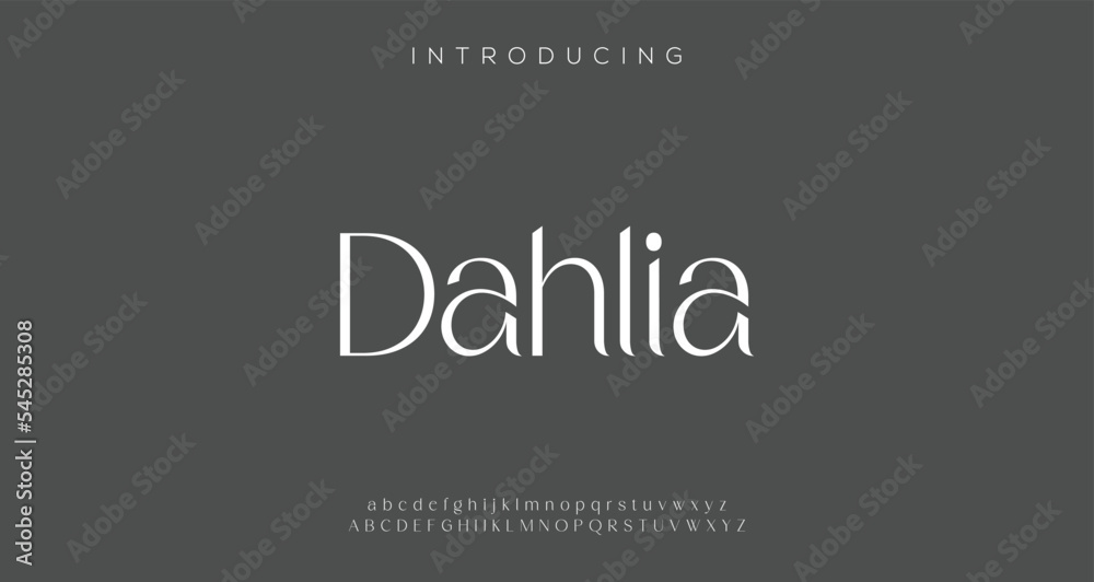 DAHLIA Minimal luxury typo Font and Modern tech Typography urban style ...
