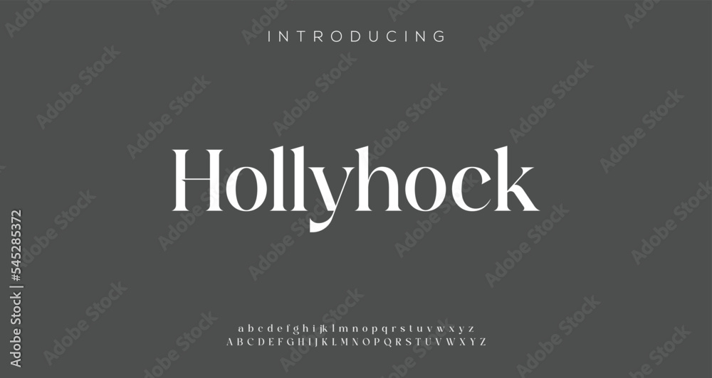 HOLLYHOCK Minimal luxury typo Font and Modern tech Typography urban ...
