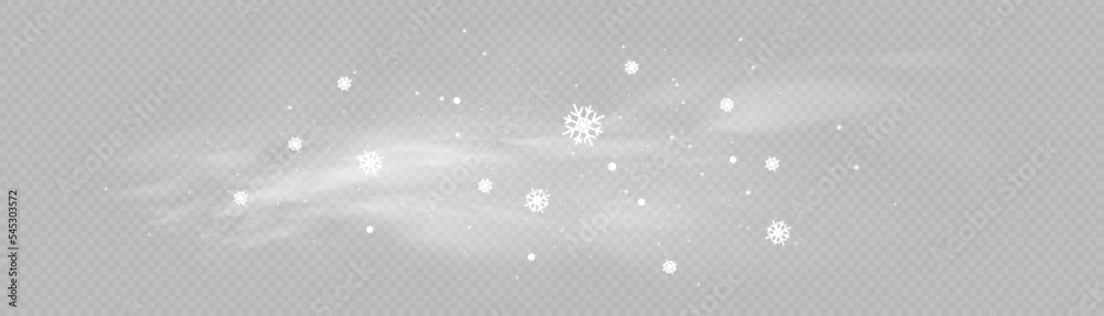 Snowstorm effect, blizzard and whirlwind on transparent background ...