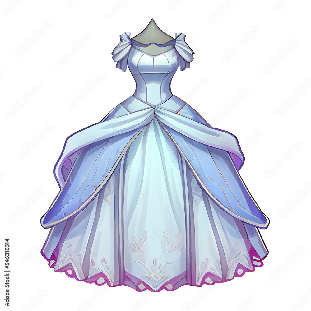 Dress Up Game Asset Princess with Transparent Background Stock ...