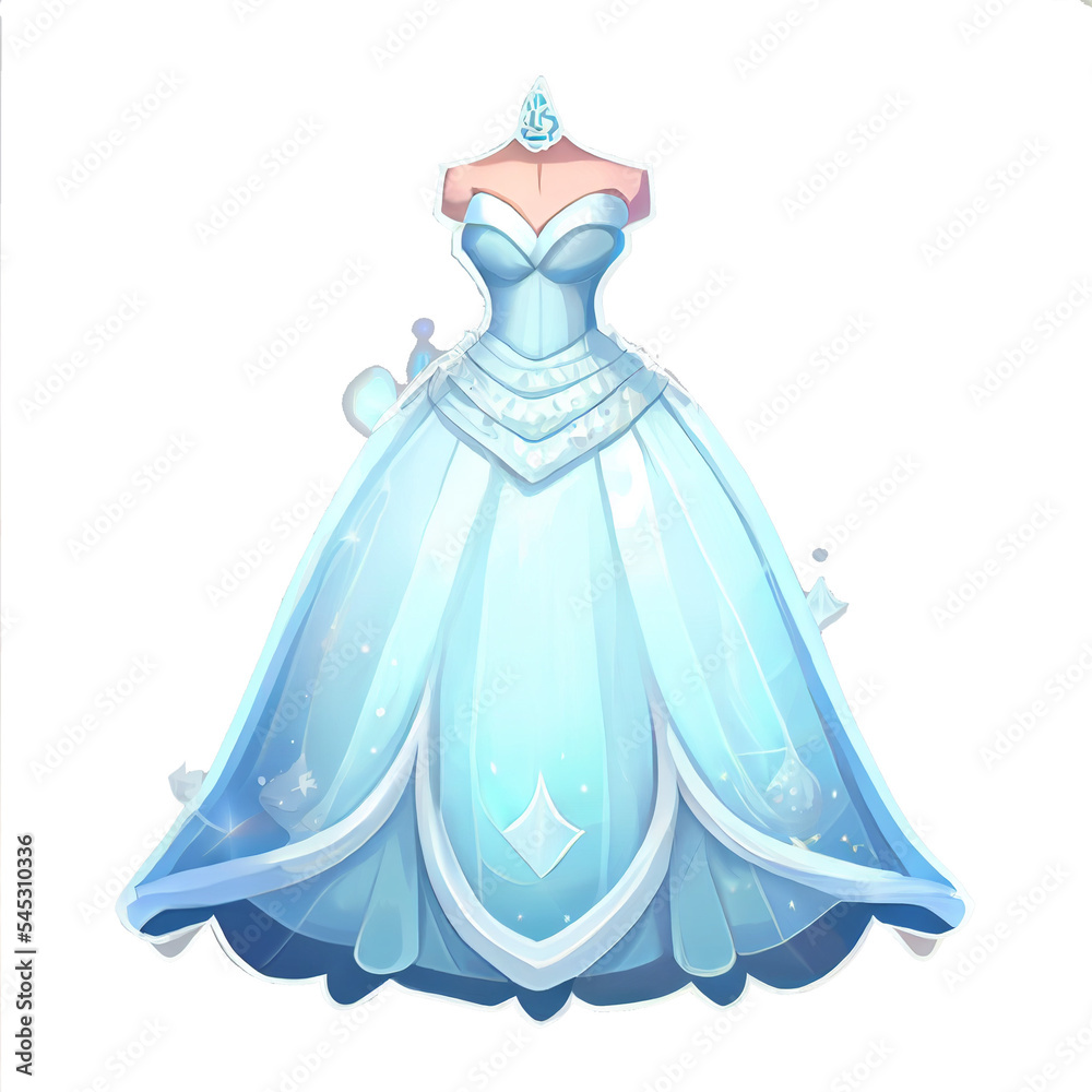 Dress Up Game Asset Princess with Transparent Background Stock ...