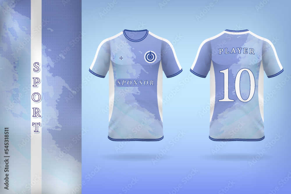 Sports jersey uniform template design collection Stock Vector | Adobe Stock