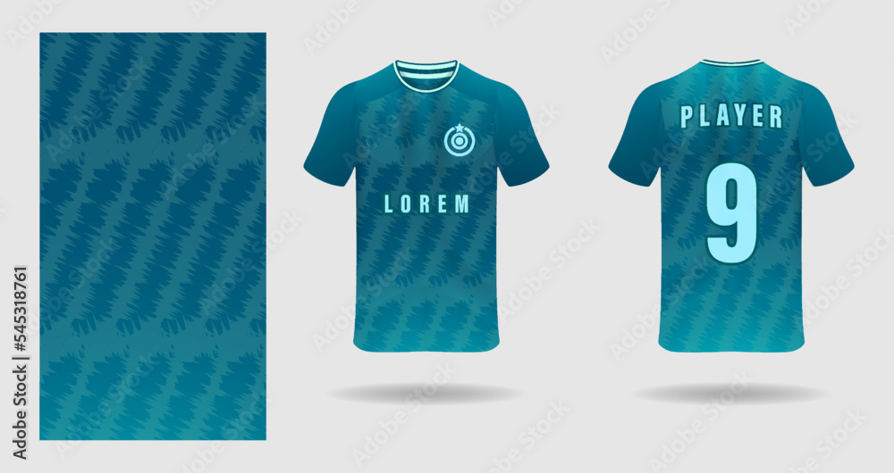 Sports jersey uniform template design collection Stock Vector | Adobe Stock