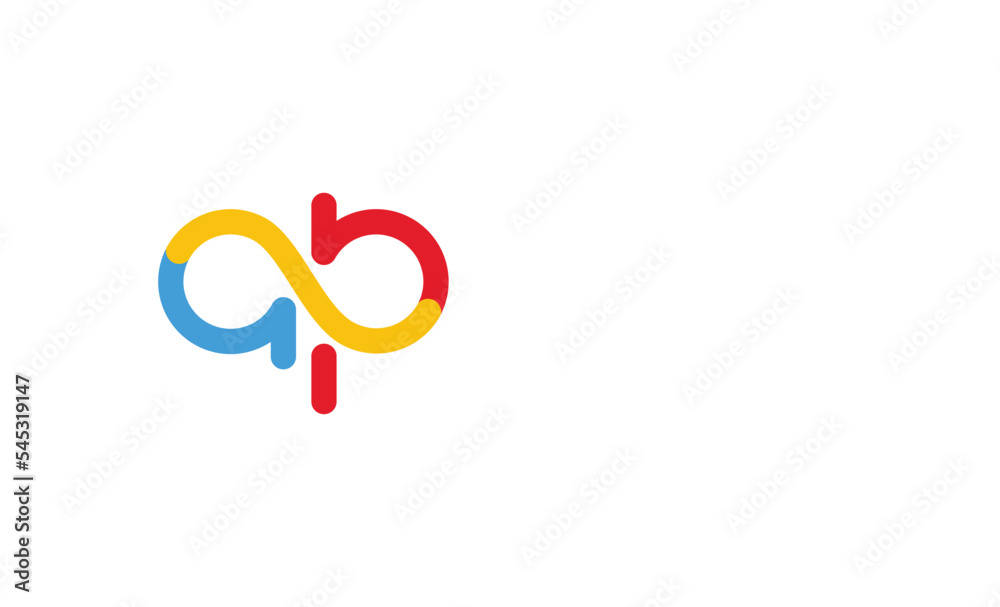 colorful ap logo. rounded logo letter ap vector Stock Vector | Adobe Stock