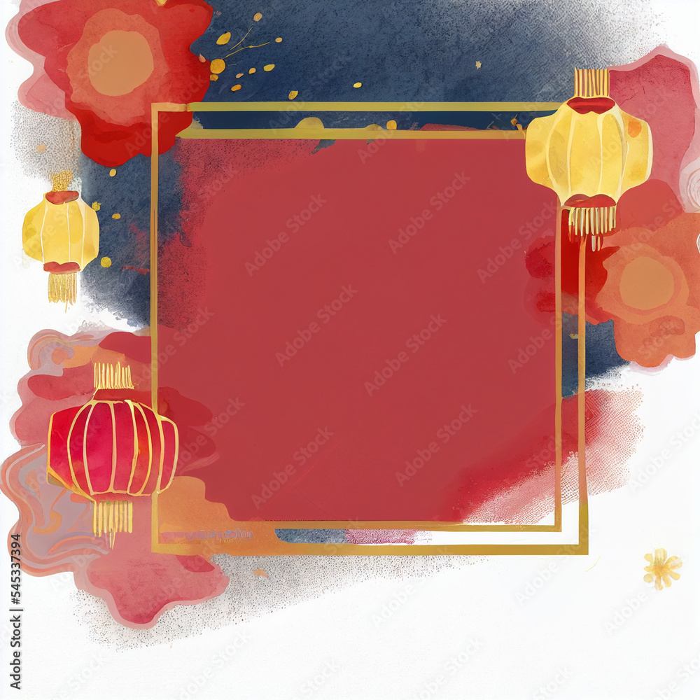 tradition chinese new years ,filigree detailing frame,gold border ...