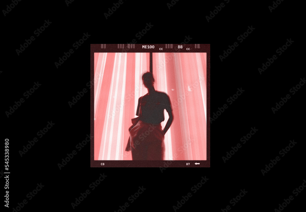 Analog Film Frame Photo Effect Mockup Template Stock Template | Adobe Stock