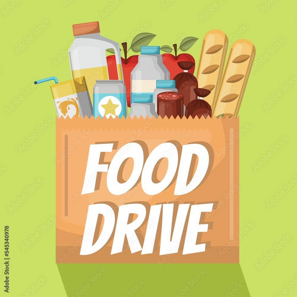 Grocery Bag Canned Goods Clip Art