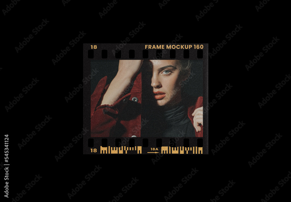 Analog Film Frame Photo Effect Mockup Template Stock Template | Adobe Stock