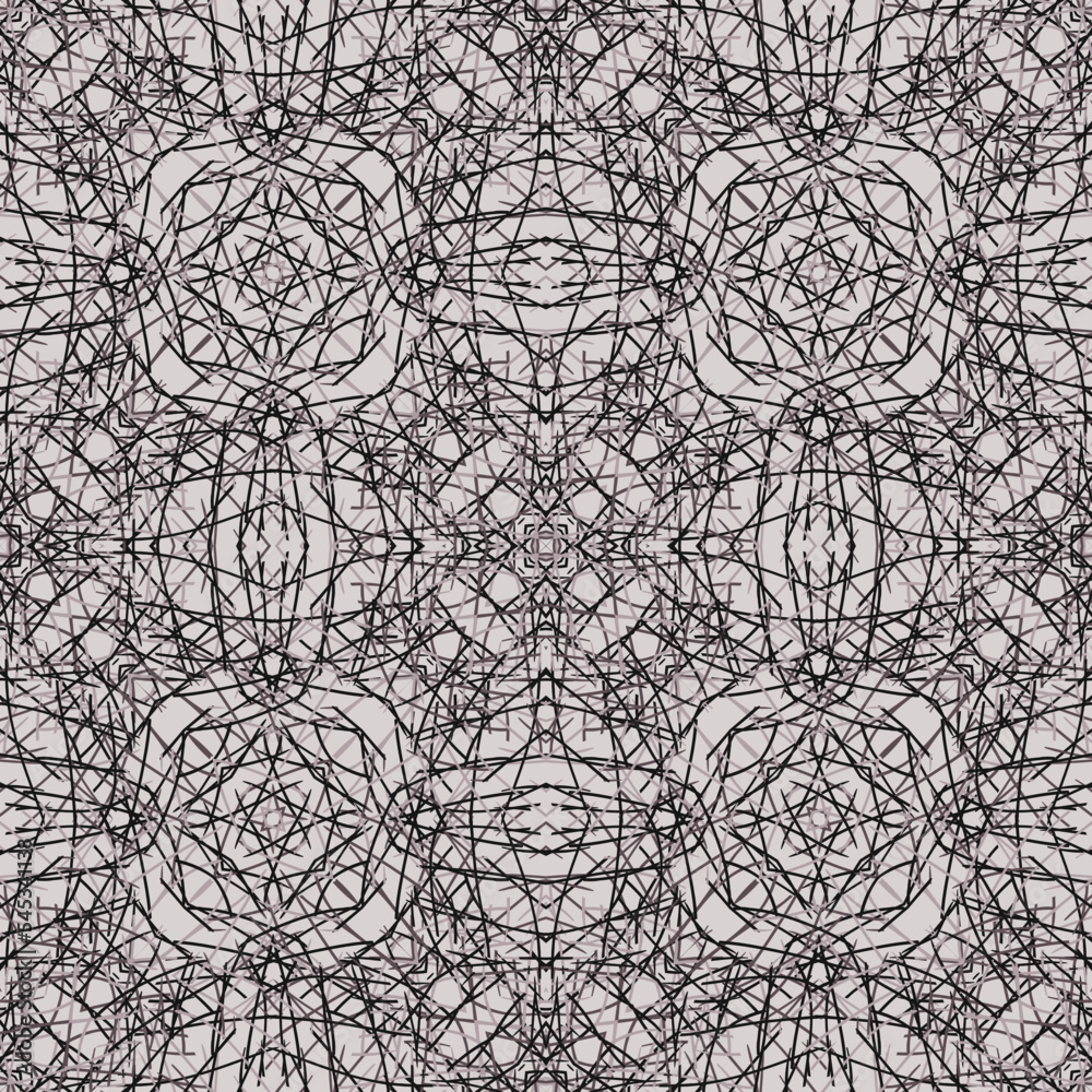Seamless fractal pattern in vector format for printed fabrics or any ...
