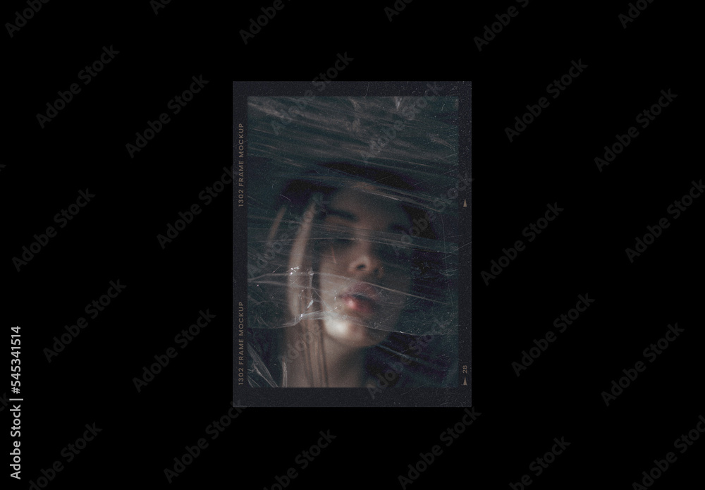 Analog Film Frame Photo Effect Mockup Template Stock Template | Adobe Stock