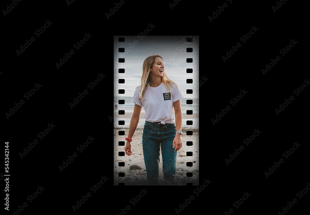 Analog Film Frame Photo Effect Mockup Template Stock Template | Adobe Stock