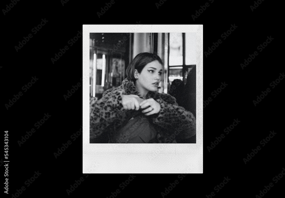 Analog Film Frame Photo Effect Mockup Template Stock Template | Adobe Stock