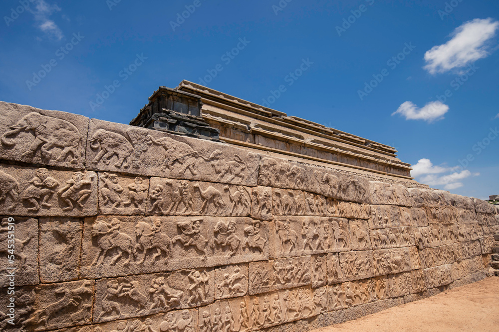 The royal enclosure in Hampi was the Vijayanagara kingdom, karnataka ...