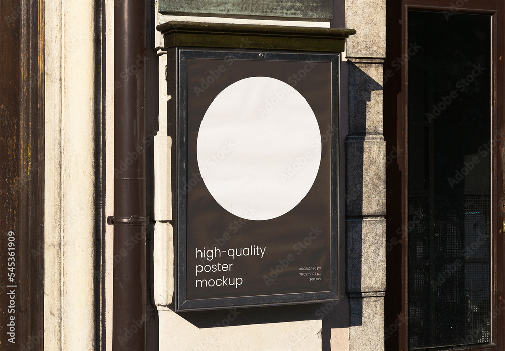 Street Outdoor Advertising Posters Mockup Stock Template | Adobe Stock