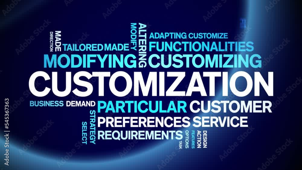 Customization animated tag word cloud;text design animation kinetic ...