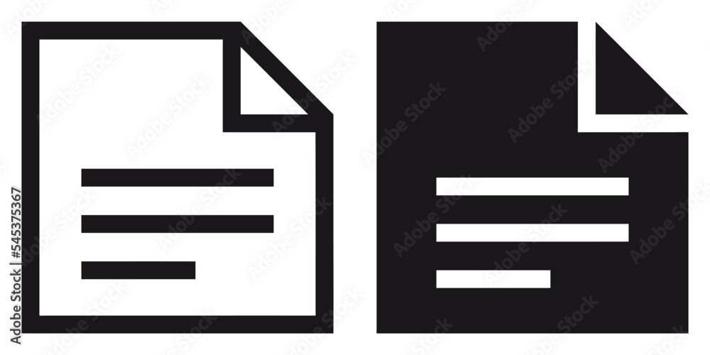ofvs224 OutlineFilledVectorSign ofvs - document vector icon . paper ...