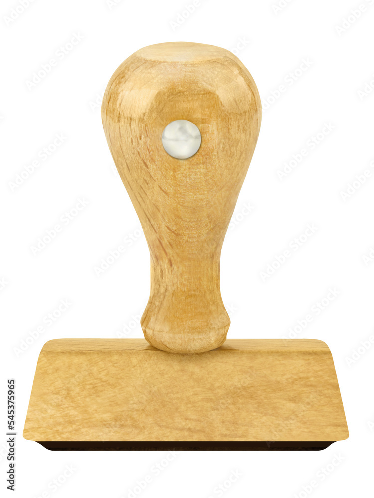 Stempel aus Holz und Hintergrund transparent Stock Photo | Adobe Stock