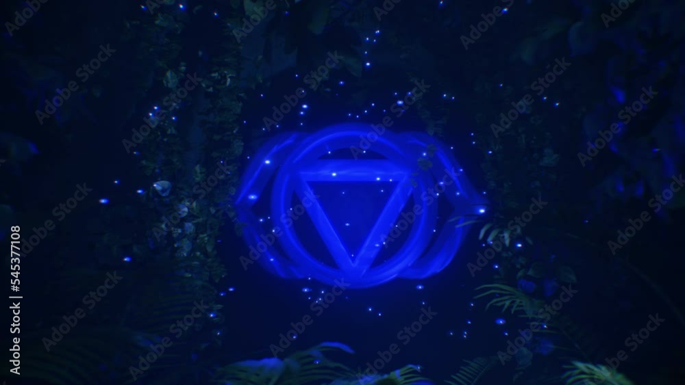 Indigo Third eye Chakra 4k spiritual animation trippy 3d background ...