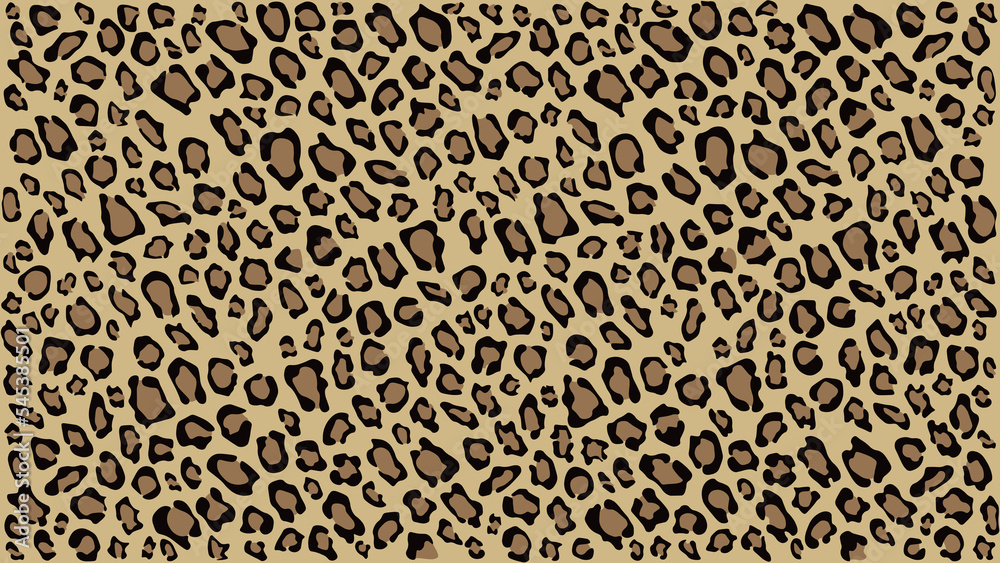 Brown and Black original Leopard print pattern in the world concept ...
