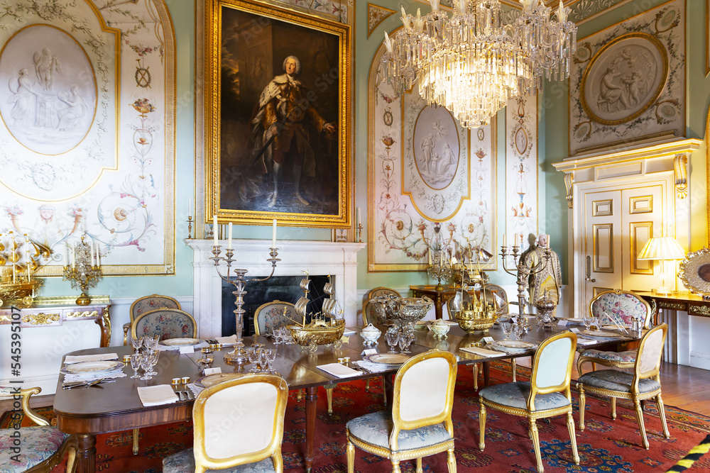 The Inveraray Castle. An Iconic Scottish Visitor Attraction Stock Photo ...